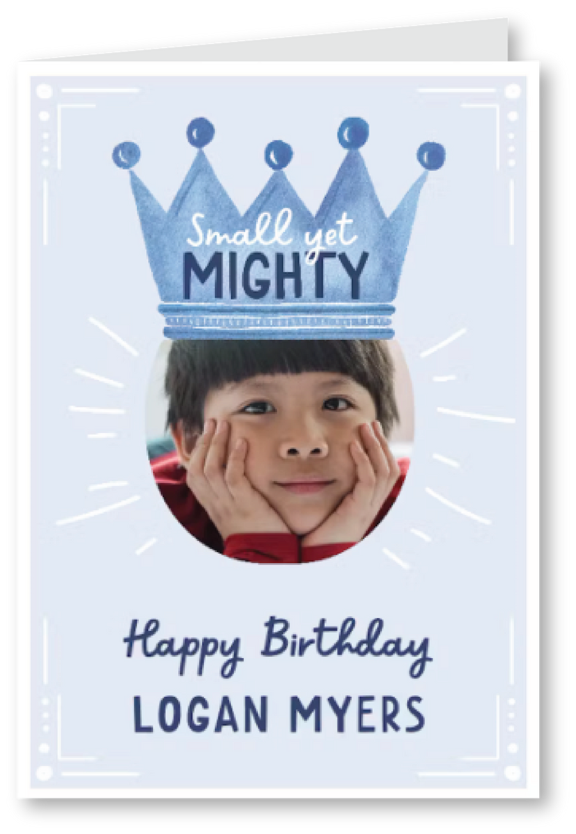 Small yet mighty - birthday card - greetfleets